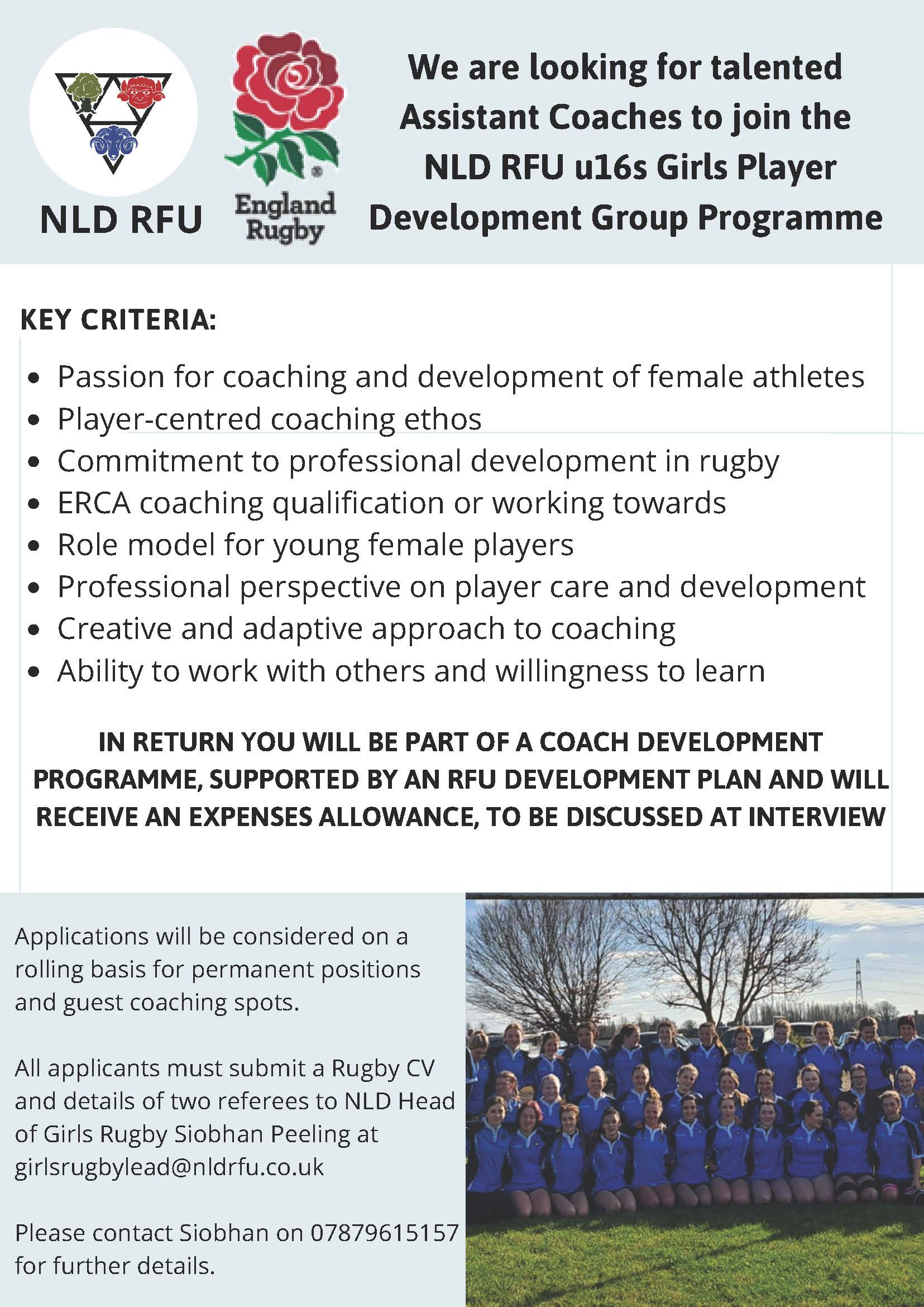 NLD U16s PDG Assistant Coach - NLDRFU - Nottinghamshire, Lincolnshire ...